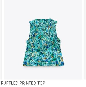 Zara | Tops | Nwt Zara Floral Smocked Button Up Shell | Poshmark